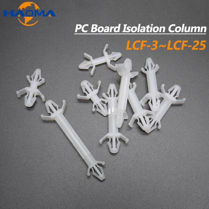 White Nylon Plastic Reverse Locking PCB Board Isolation Column Support ...