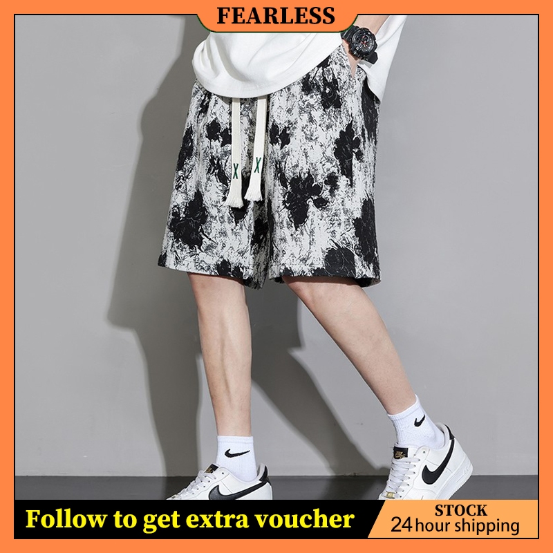FEARLESS Retro Drawstring Elastic Waist Shorts for Men Casual Sports ...