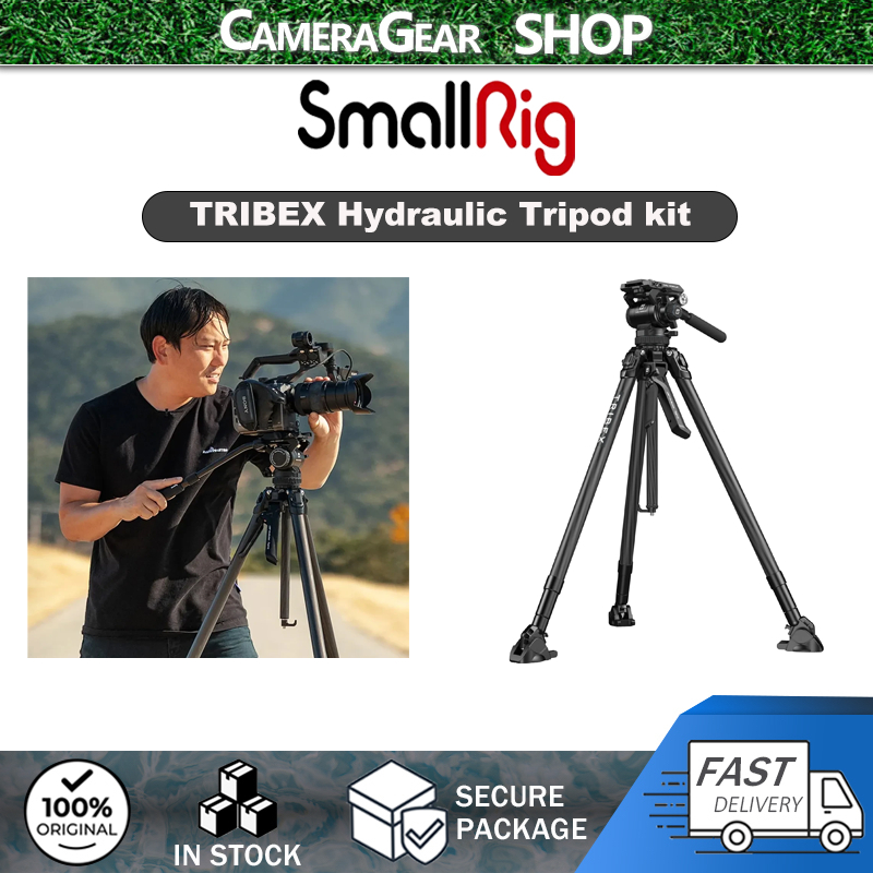SmallRig x Potato Jet Tribex Hydraulic Carbon Fiber Tripod, Fast Extend ...