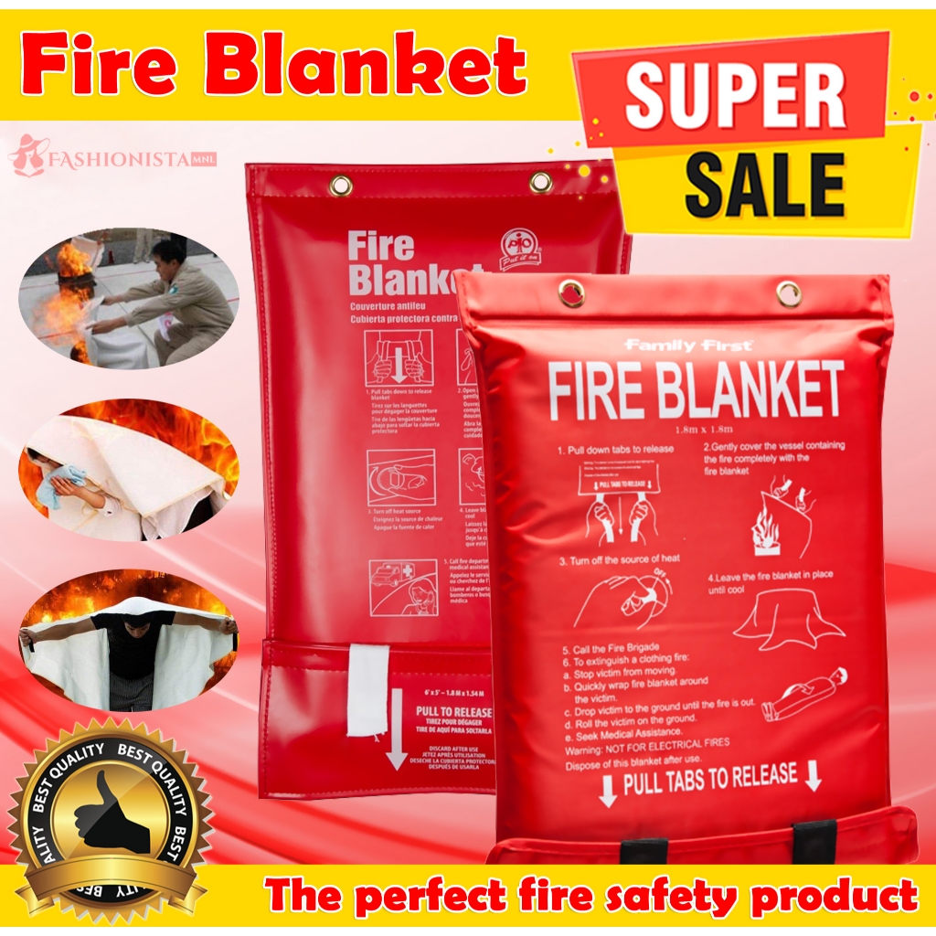AIC Fire Blanket Fireproof Emergency Survival Blanket Fire Retardant ...