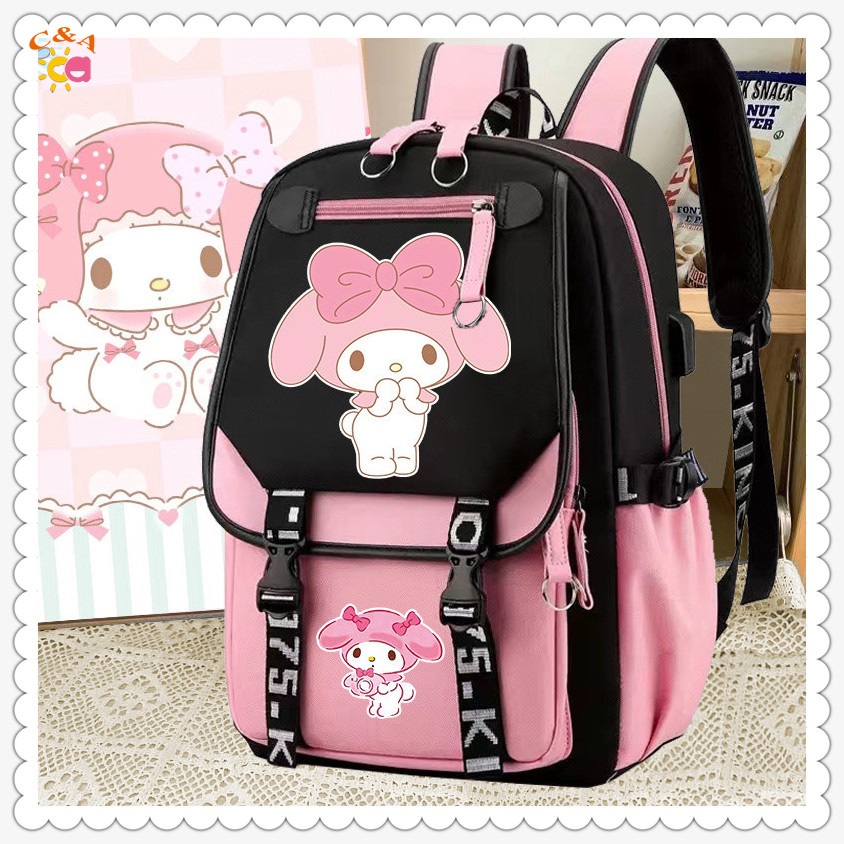 Melody Schoolbag Girl Cute Sanrio Cartoon Backpack Junior High School ...