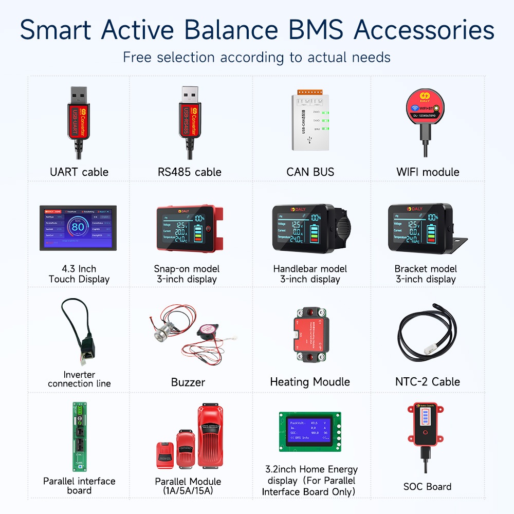 DALY WIFI Smart BMS accessory bluetooth USB to UART RS485 cable CANbus ...