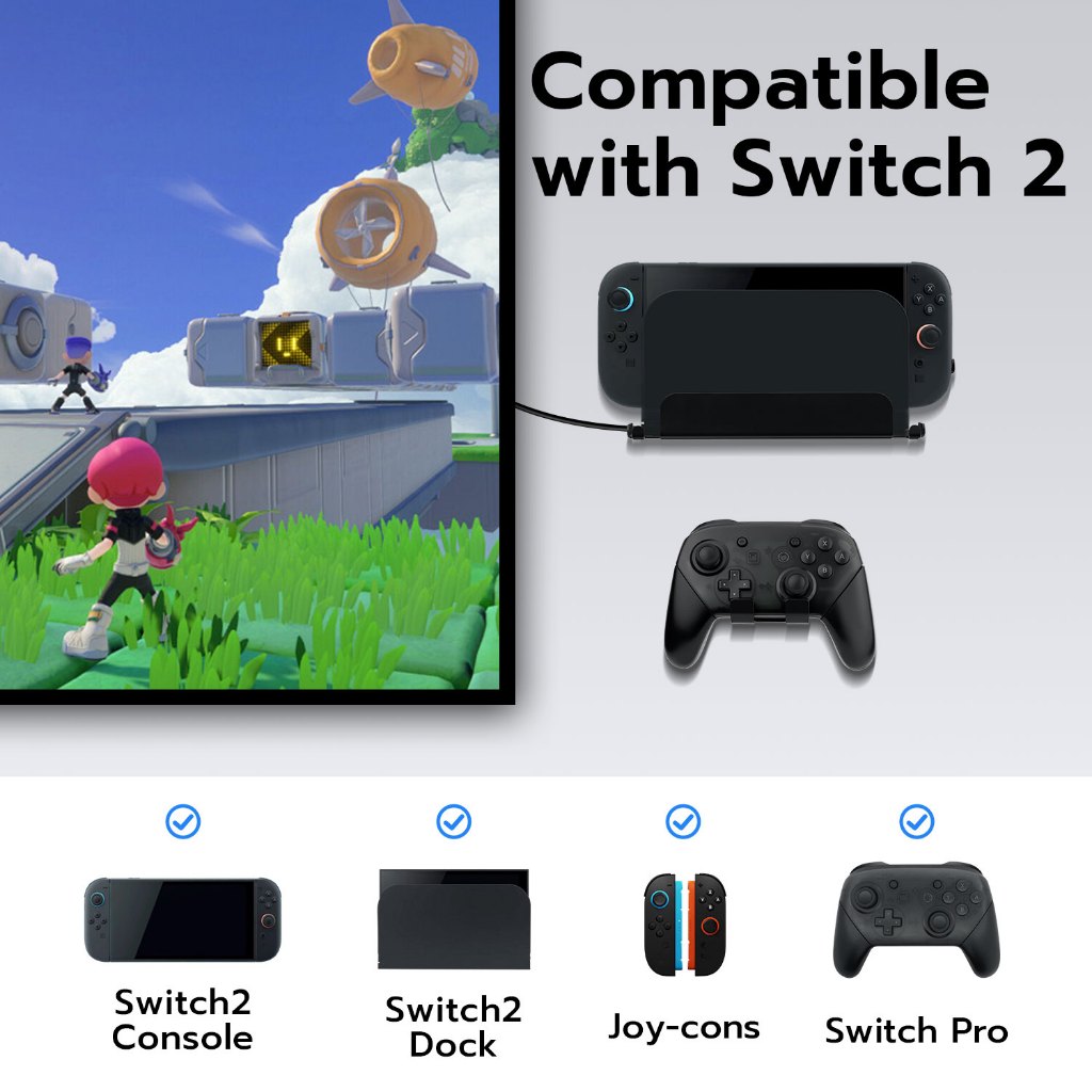 Metal Wall Mount Bracket with Controller hook for Nintendo Switch 2 ...