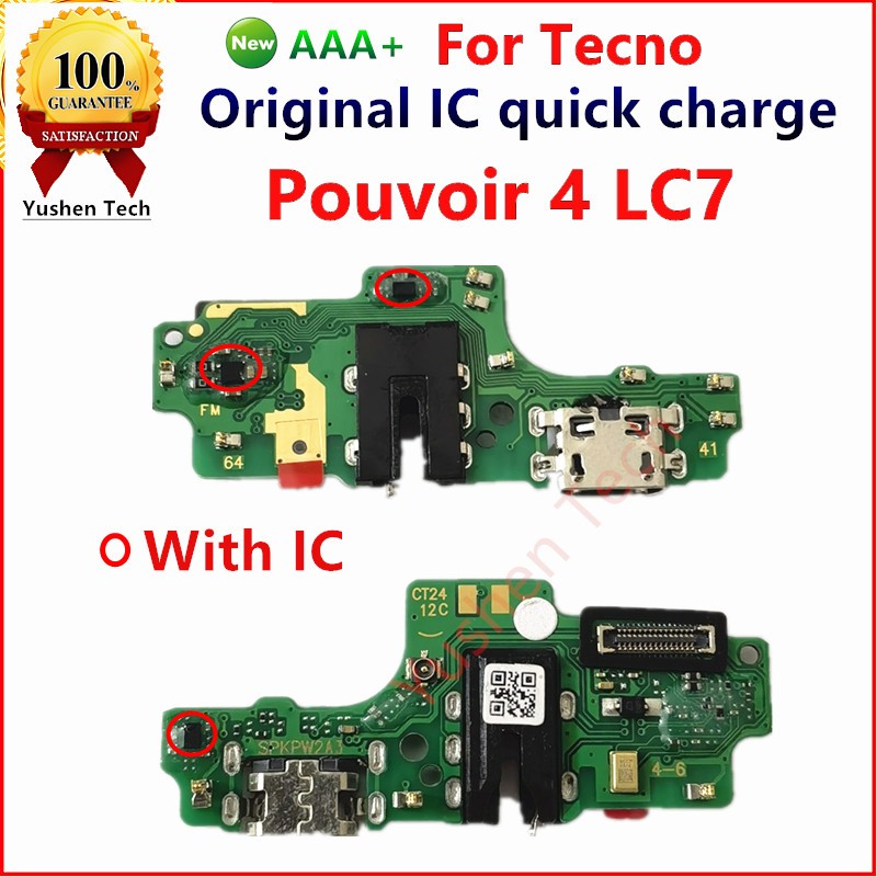 For Tecno Pouvoir 4 Pro LC7 LC8 Charging Board Mobile Phone Tail Plug ...