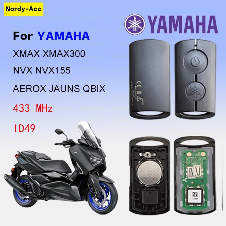 Original Yamaha Remote Key Keyless Entry 433MHz For TMAX XMAX NMAX ...