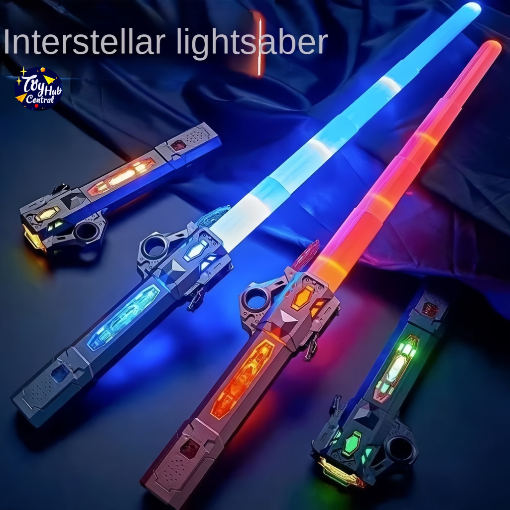 Star Wars Lightsaber Sound Effect Flash Stick Retractable Extendable ...