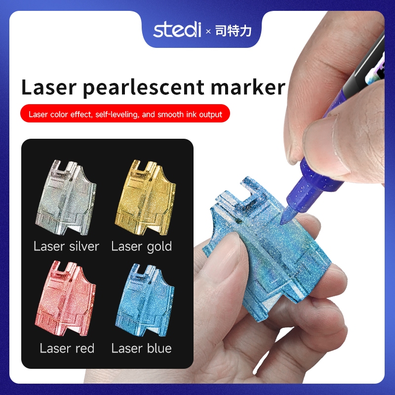 Stedi Laser Pearlescent Marker Model Coloring Tool Figure Transparent ...