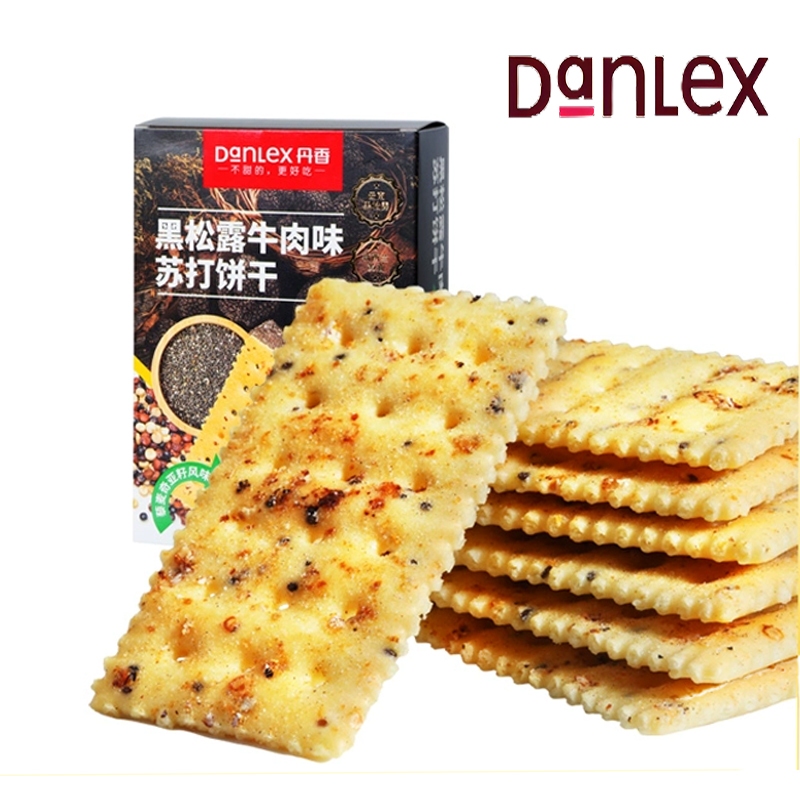 DANLEX Black Truffle Beef Flavor Soda Crackers 126g/box | Shopee ...