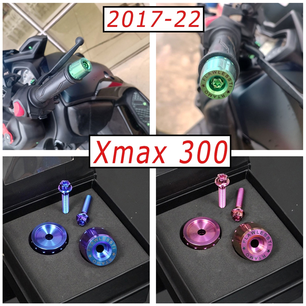 FLAWLESSTI Gr5 Titnaium Handle Bar End For Xmax 300 2017-2022 | Shopee ...