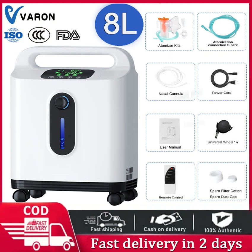 Local delivery+COD 8L Portable Oxygen Generator, Emergency Non ...
