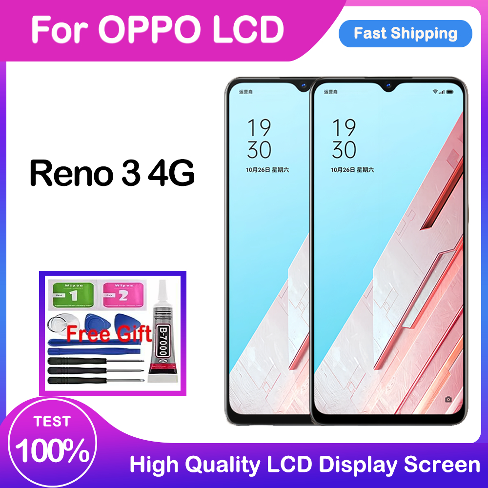 For AMOLED OPPO Reno 3 4G LCD Display Touch Screen Replacement | Shopee Philippines