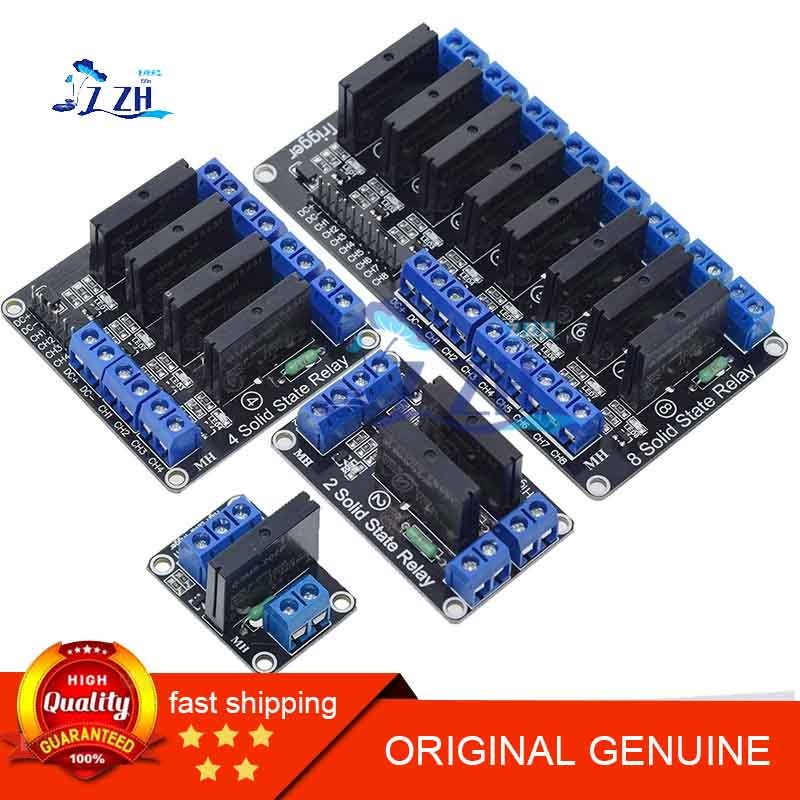 Relay 1/2/4/8 Channel 5V Low Level Solid State Relay Module with Fuse Solid State Relay 250V2A ...