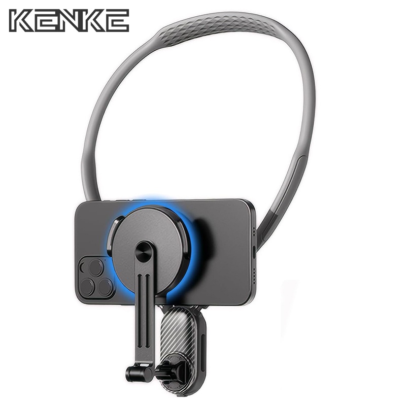 KENKE Hanging neck phone holder Magnetic Neck Phone Holder, 2 in 1 Mode ...
