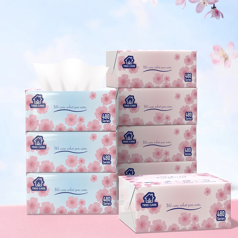 8Pack Facial Tissue Paper Towel Tissue Paper 8Packs 420Sheets 4Ply Wood ...