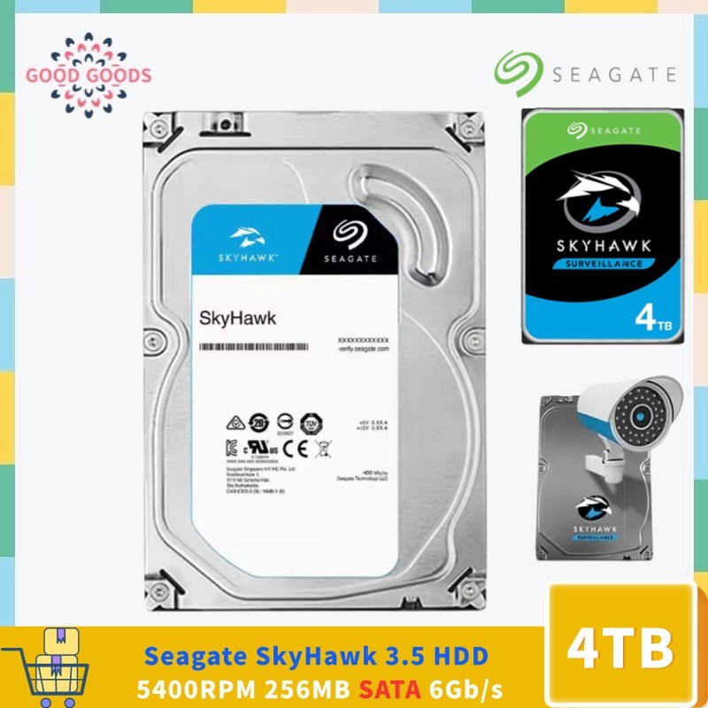 Seagate Skyhawk 4TB ST4000VX016 Surveillance Internal Hard Drive 3.5 ...
