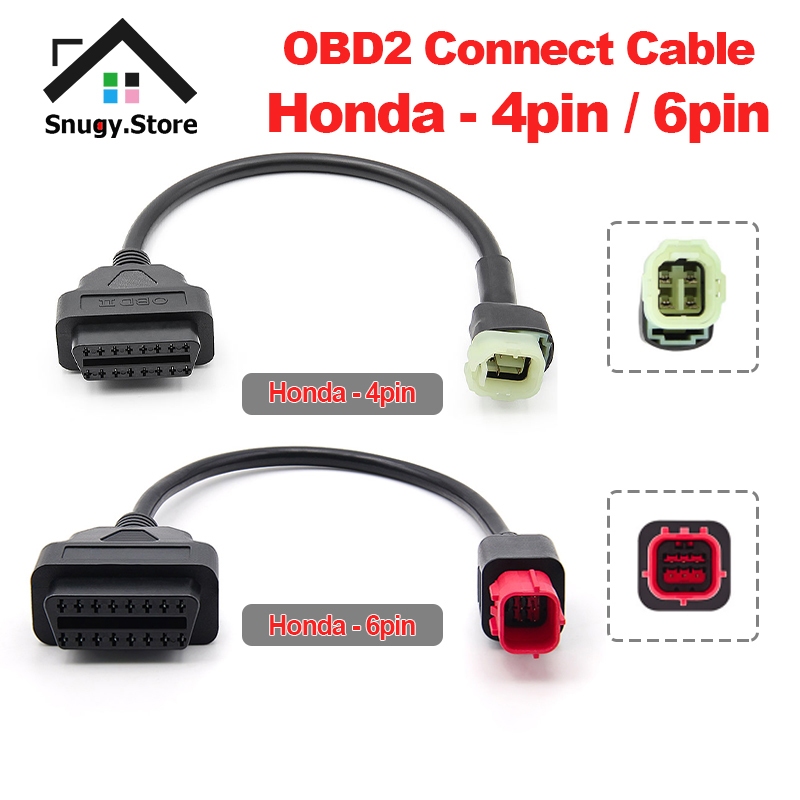 【Local stock】For Honda Motorcycle Motorbike 4 Pin OBD2 Elm327 Adaptor ...