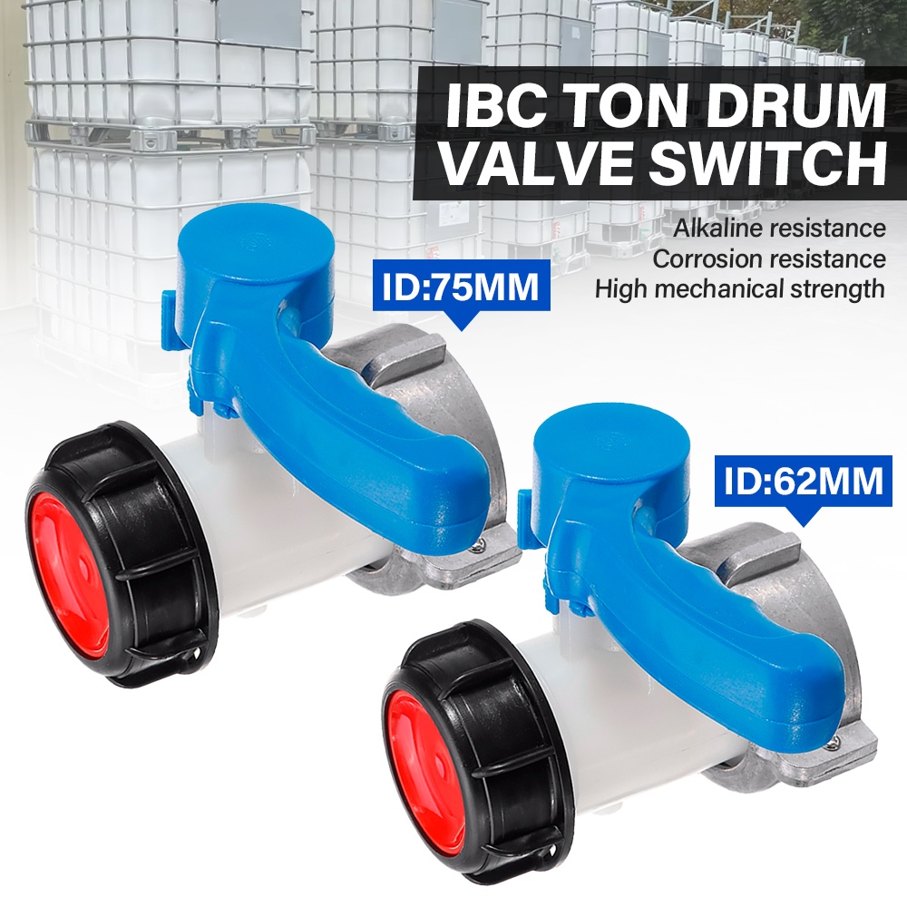 IBC Tank Tap Pipe Connector 1000L Container DN40/DN50 75mm Liters 62mm ...