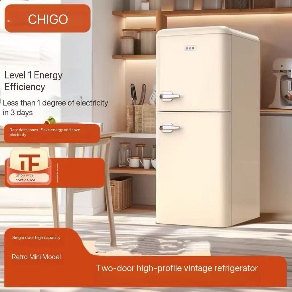 Zhigao Retro Refrigerator Household Small Influencer High-value ...