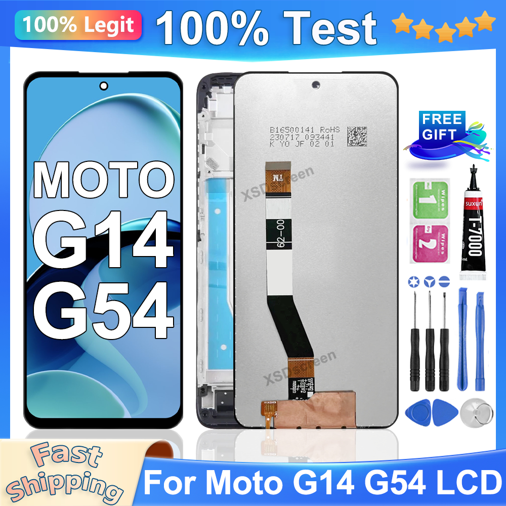 For Motorola Moto G14 G54 LCD Touch Screen PAYF0010IN XT2343-1 ...