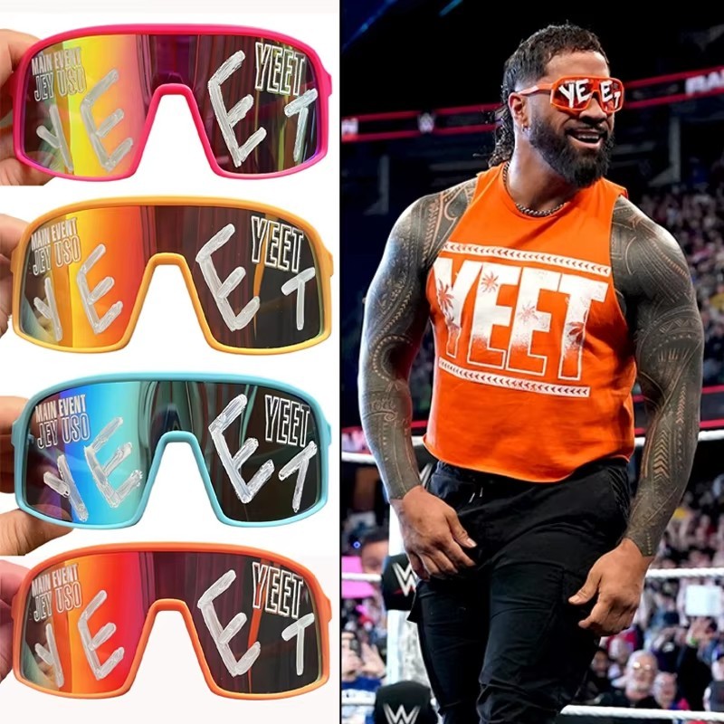 Orange Jey Uso YEET Sports Shades Sunglasses children Glasses Bloodline ...