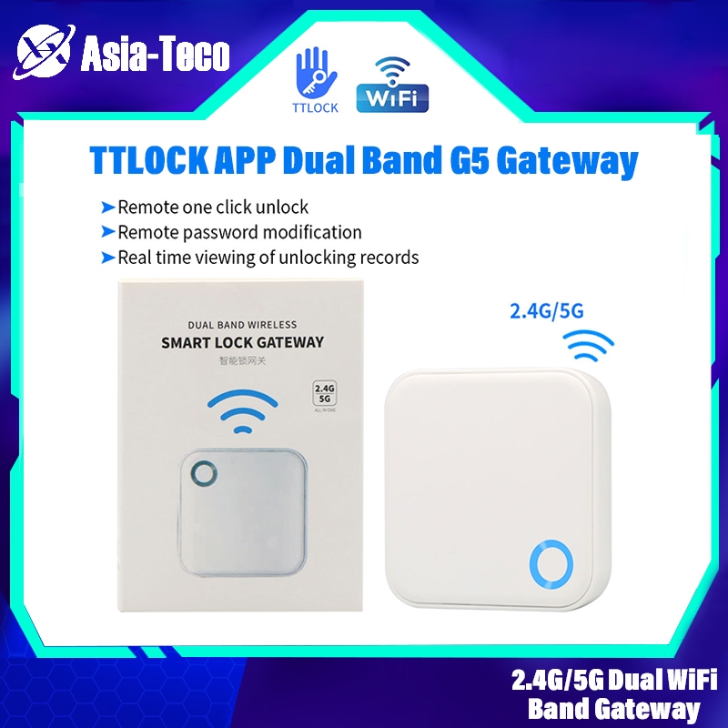 Smart Lock Gateway TTLOCK APP G5 Gateway Bluetooth Wifi Adapter Hub 5G ...