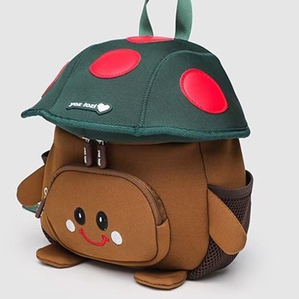 New children's mini backpack cute cartoon mushroom backpack With ...