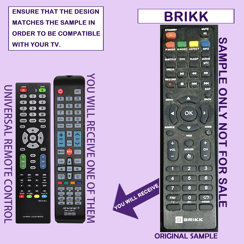 Remote Control Smart TV for brikk smart tv remote(universal) na gagana ...