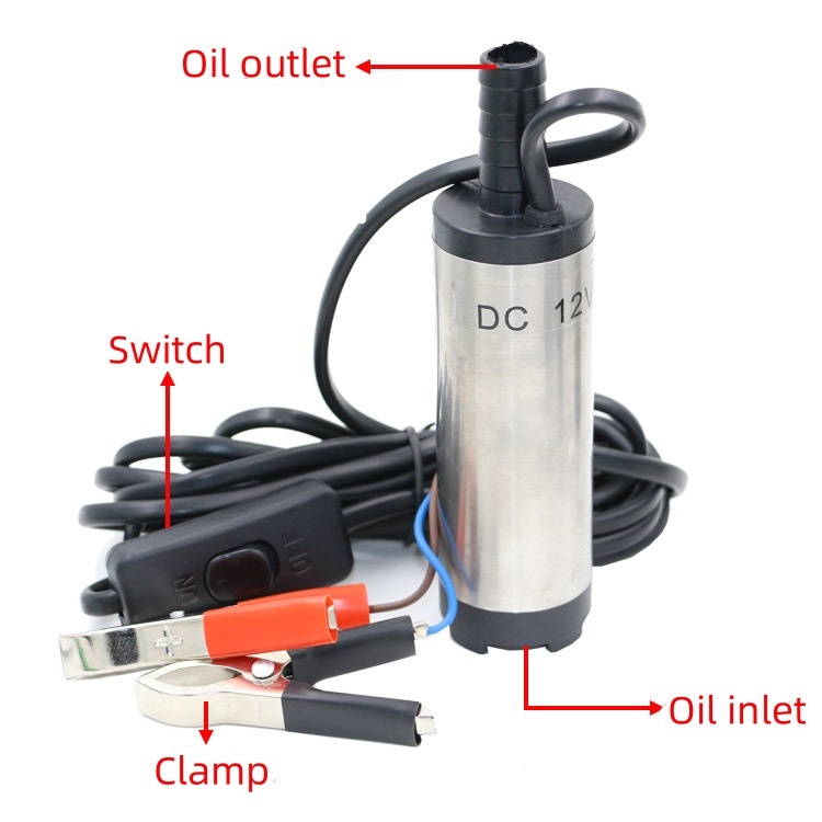 DC 12V /24V Electric Fuel Pump Diesel Water Fuel Refueling Submersible ...