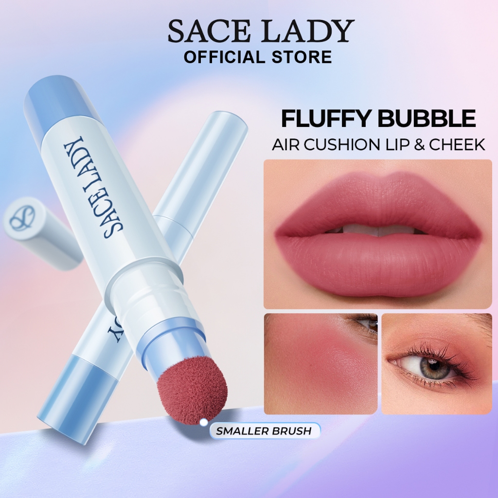 SACE LADY Long-lasting Matte lip & cheek cream Velvet Lipsticks Gloss ...