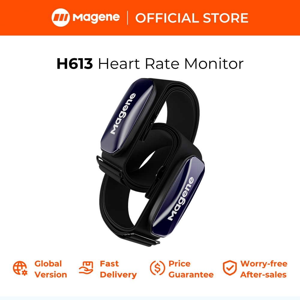 Magene H613 Heart Rate Monitor Split Chest Strap 3-channel Bluetooth ...