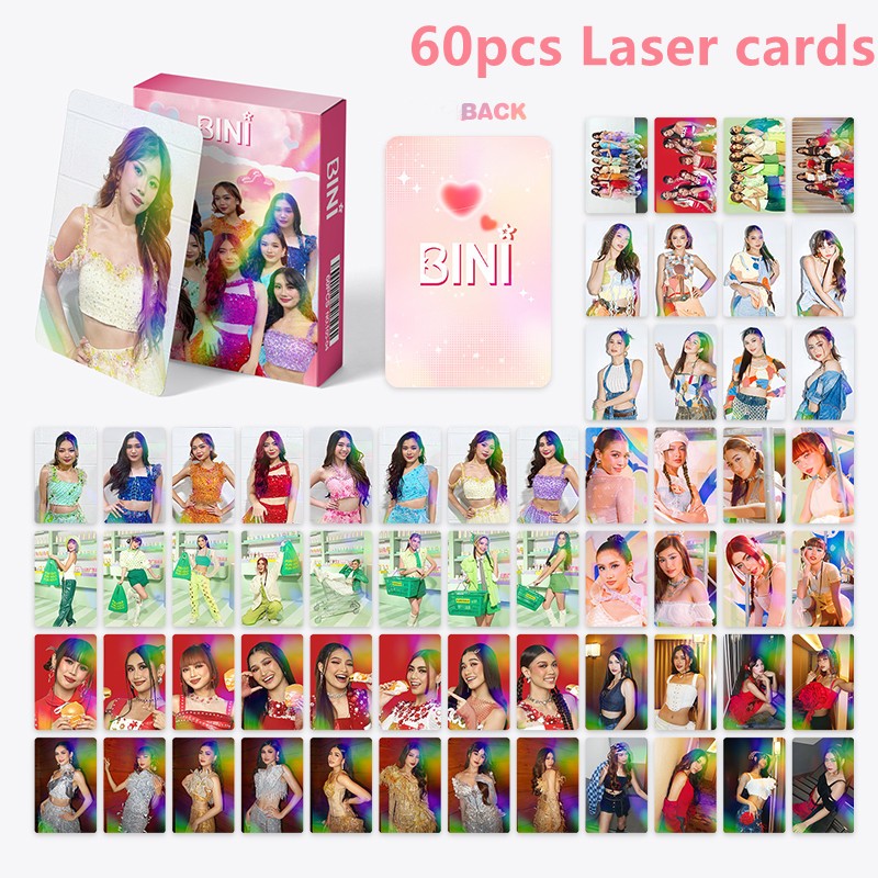 30-124pcs BINI Jollibee CHERRY ON TOP Photocard Stickers Biniverse ...