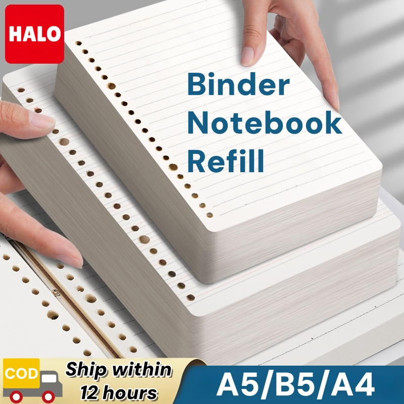 Loose Leaf A5/B5/A4 Binder Notebook Refillable Refill Papers 20/26/30 holes 60sheets | Shopee ...
