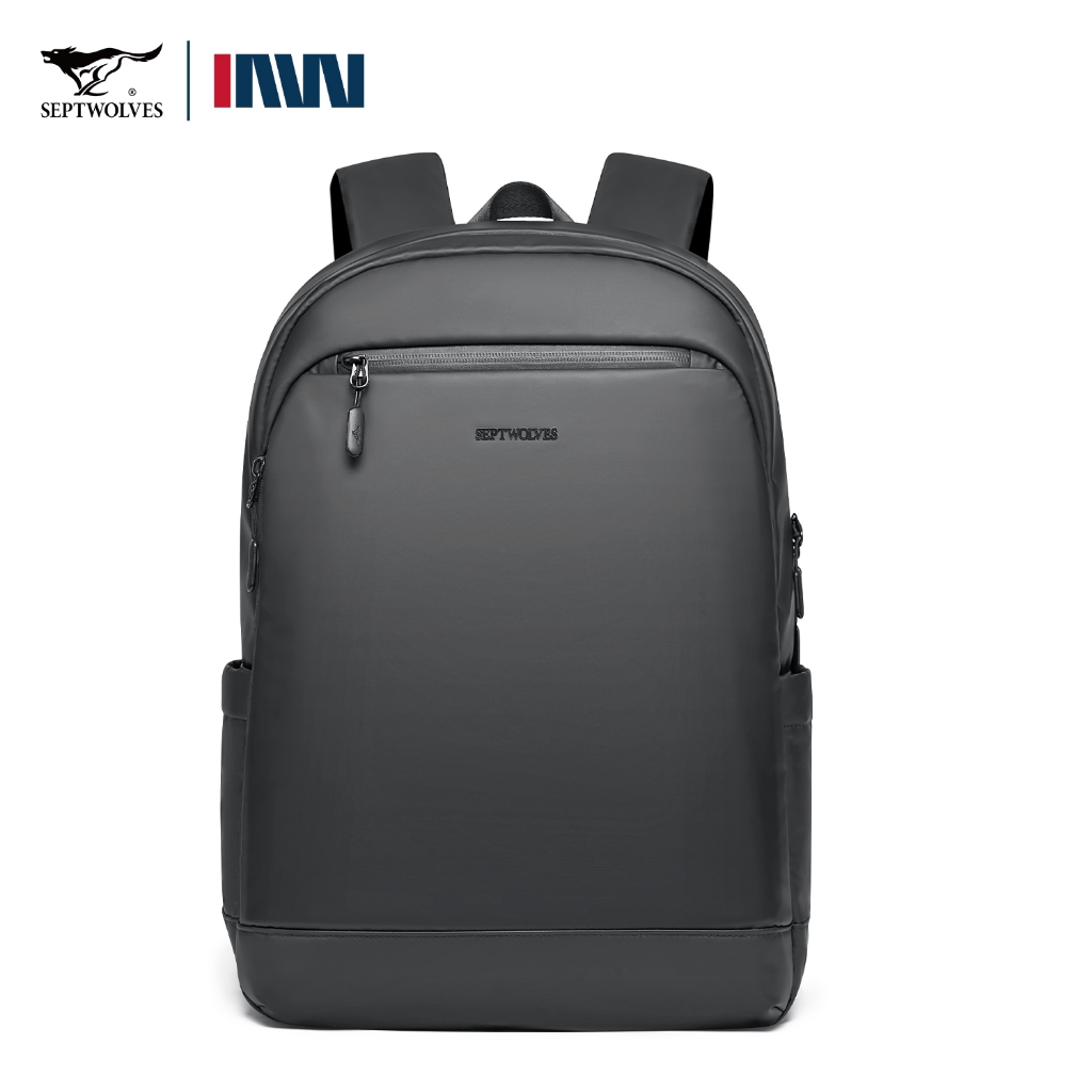 SEPTWOLVES men's large capacity backpack 15.6 inch commuter computer ...