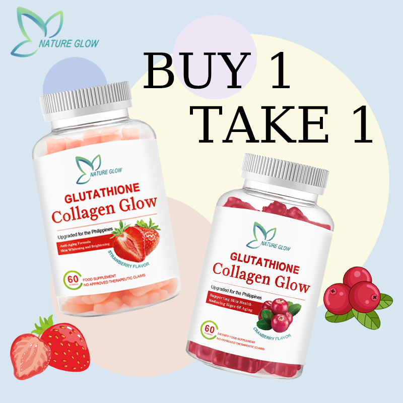 NATURE GLOW Glutathione Collagen Glow Gummies Original Anti-Aging ...
