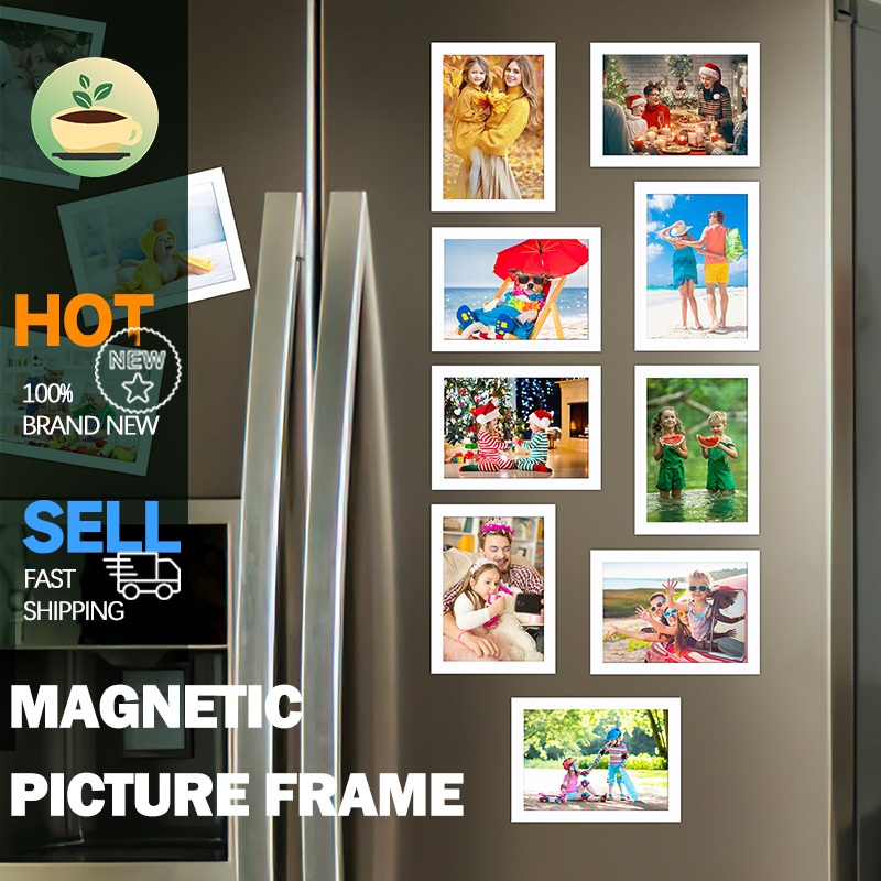 12PCS A6/B6/8R Magnetic Photo Frame For Wall Easy Swap Decor for Home ...