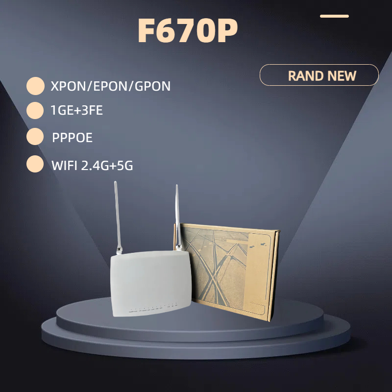 Dual Band 5G F670P EPON/GPON/XPON ONT/ONU APC/UPC English Firmware 4GE ...