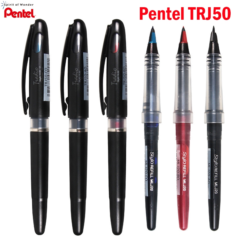 1Pcs Japan PENTEL Tradio Stylo Refillable Plastic Fountain Pen TRJ50 ...