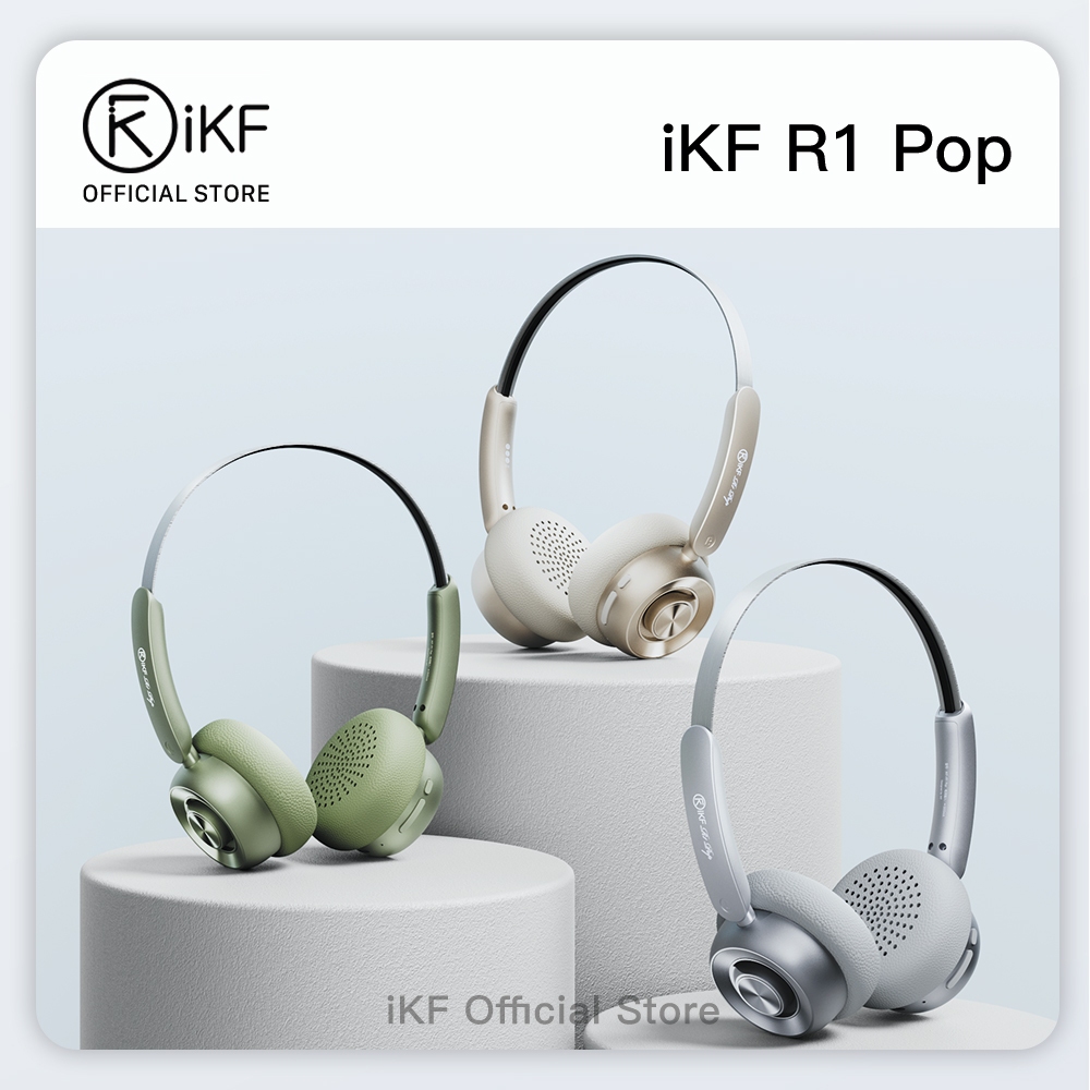 iKF R1 POP Wireless Bluetooth Headphones Retro Lightweight Headset ...