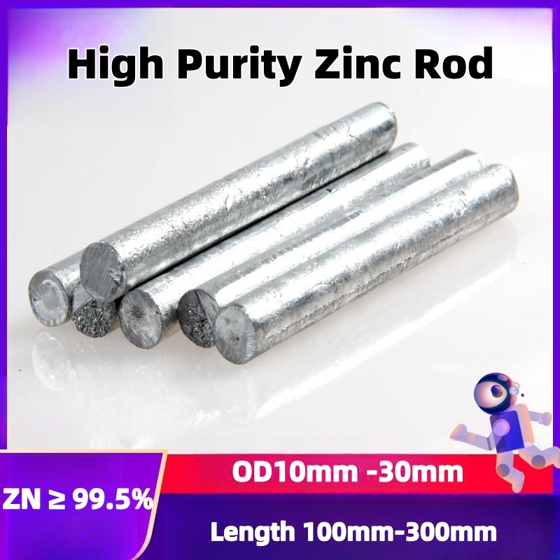 Pure Zinc Rod Zinc Alloy Rod Experimental Zinc Rod Zinc Electrode ...