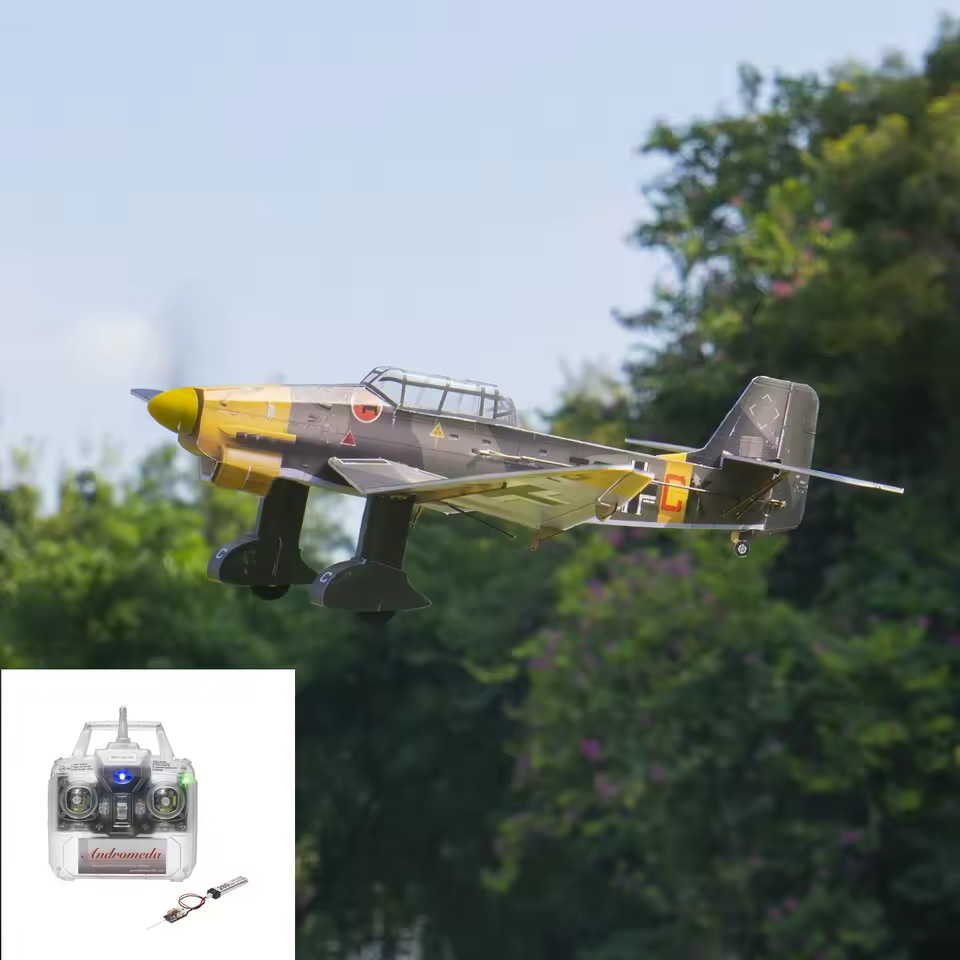 Ju-87 Stuka Bom DIY RC Kit w/Gyro Transmitter & Retractable Gear ...