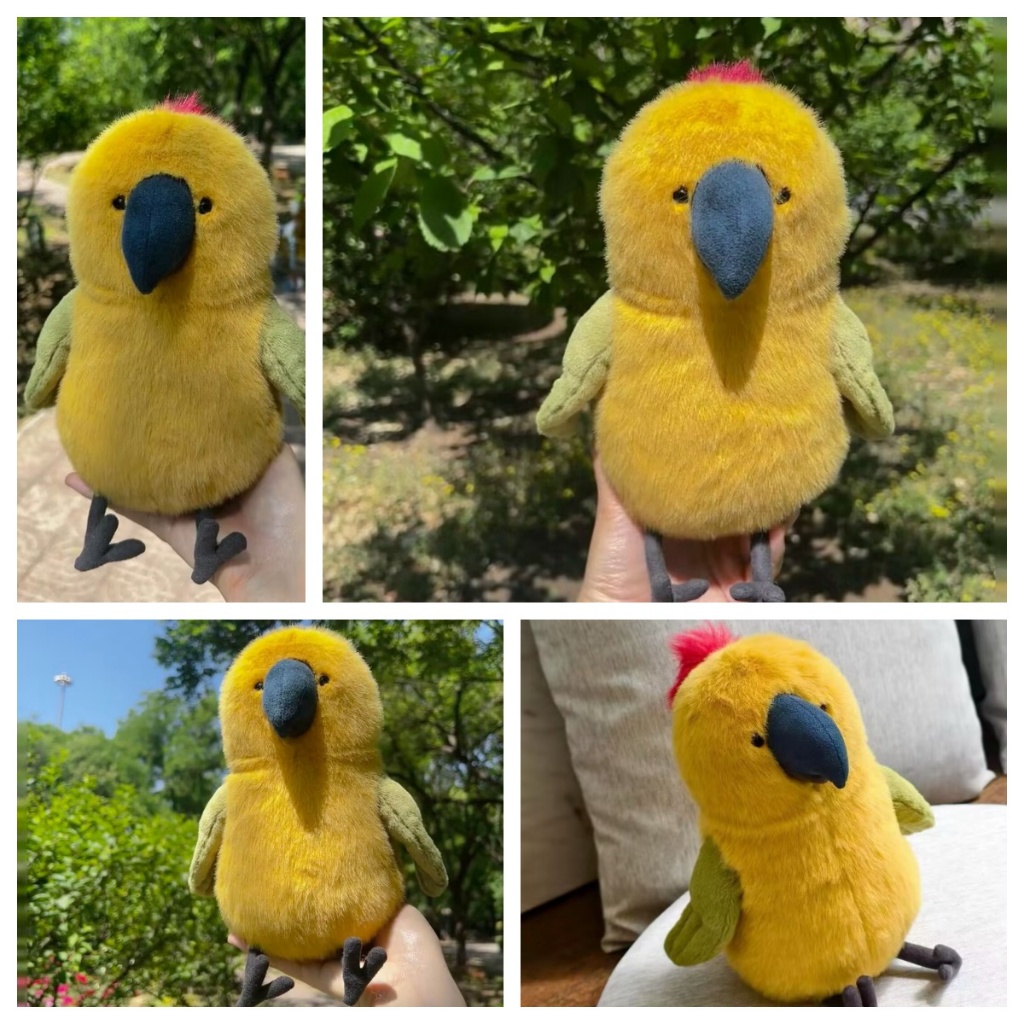WOW888 Parrot Plush Toy Cute Simulation Parrot Pillow Soft and Fun ...