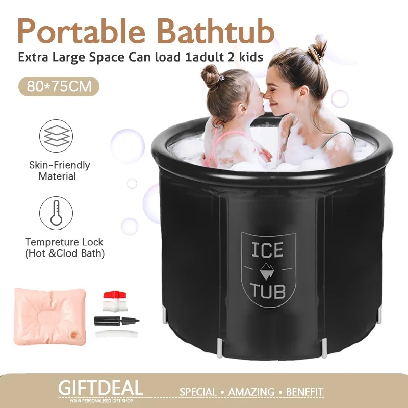 Extra Large Bathtub For Adults Folding Portable Large Capacity PVC ...