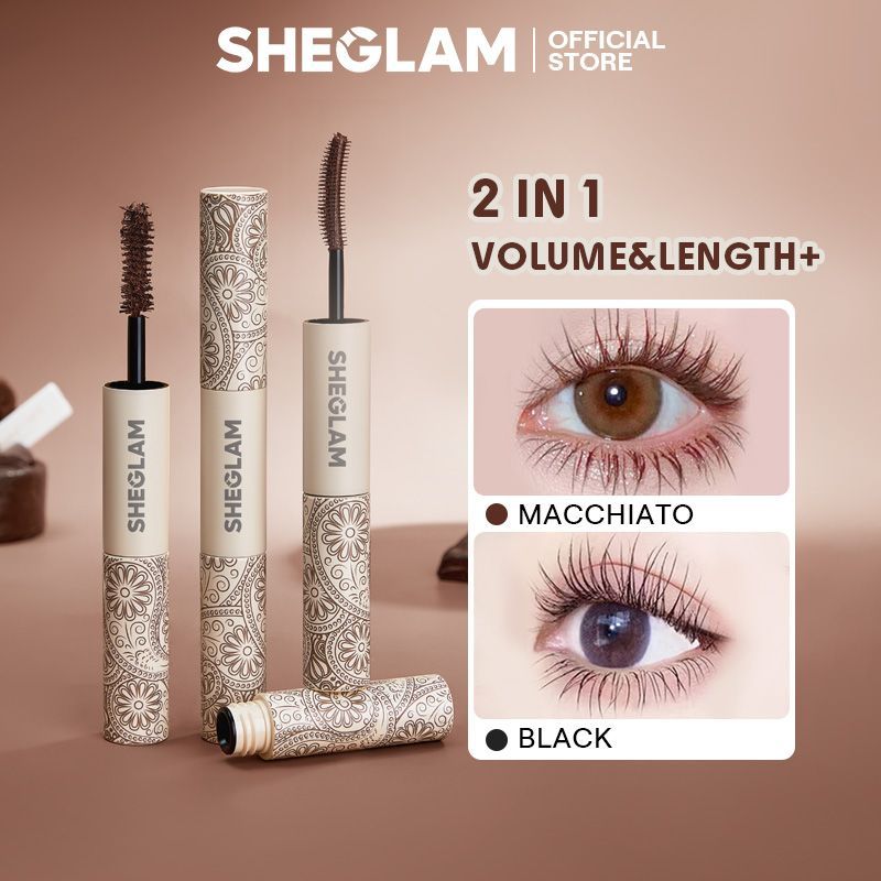SHEGLAM All-In-One Volume & Length Mascara 2 In 1 Waterproof Volumizing ...