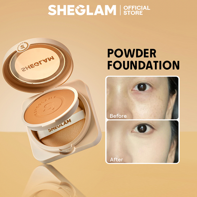 SHEGLAM Skin-Focus High Coverage Powder Foundation-36 Shades Oil ...