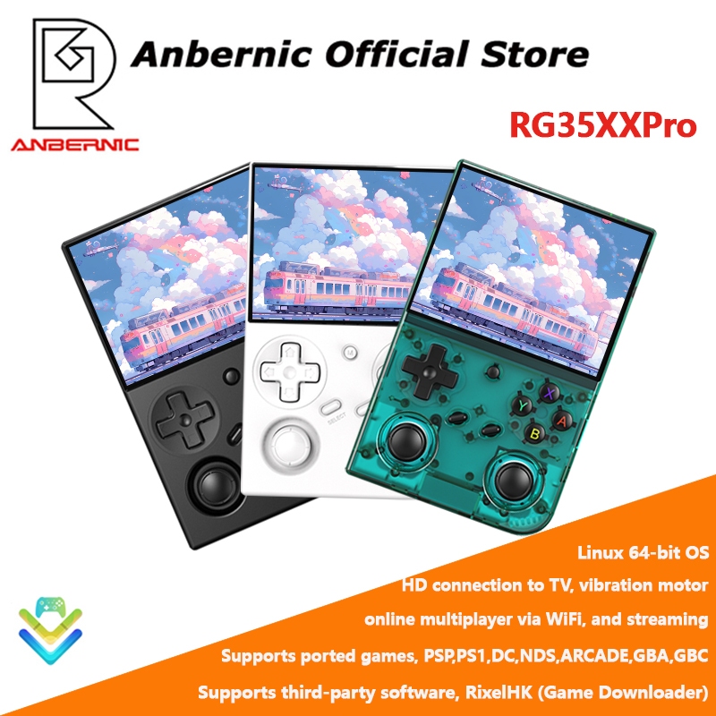 ANBERNIC RG35XXPRO Retro Game Console 3.5-inch Linux 64-bit System H700 ...