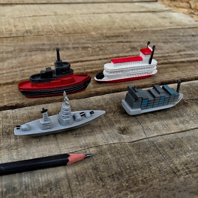 Simulation Miniature Mini Ship Cruise Ship Cargo Ship Battleship Props ...