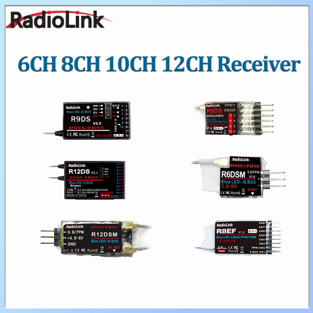 Radiolink R9DS R12DS R12DSM R6DSM R6DS R8EF Rc Receiver 2.4G Signal For ...
