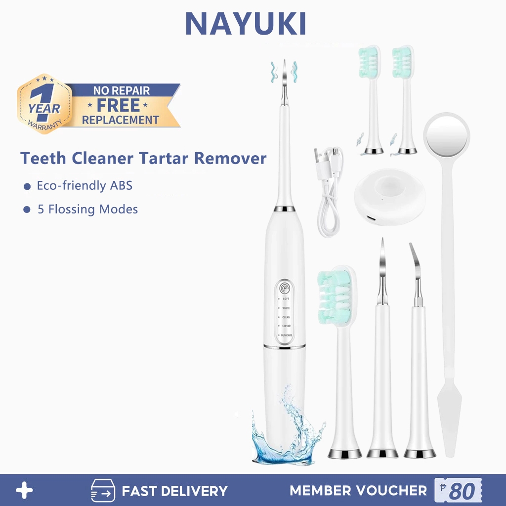 Electric Dental Calculus Remover Dental Cleaning Device Teeth Cleaner ...