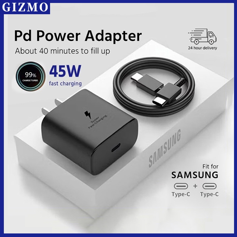 45W Super Fast Charger Adapter Type C To Type C Quick Cable is Suitable ...