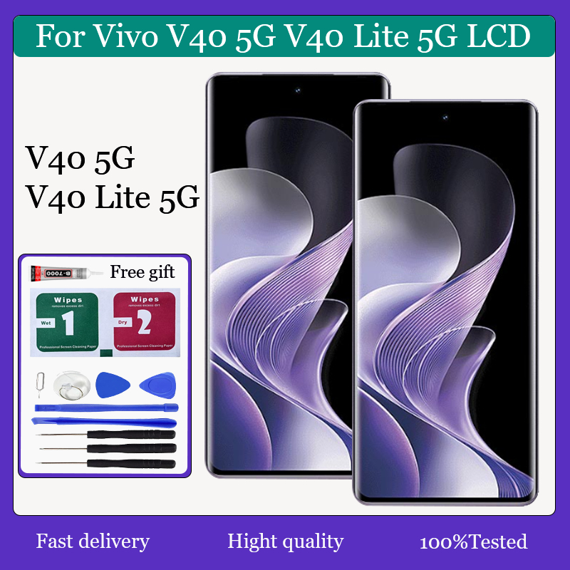 OEM For AMOLED Vivo V40 5G V2348 V40 Lite 5G LCD Display Touch Screen ...